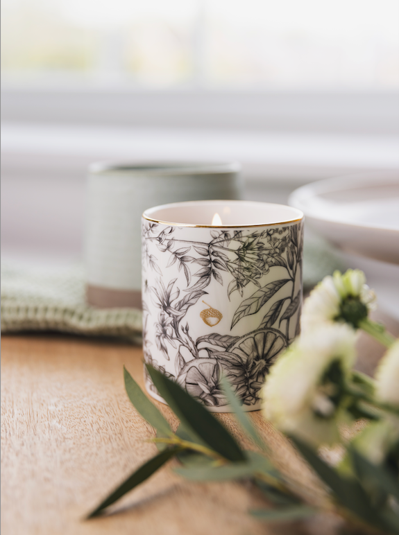 Bliss in Bone China Container - Luxury Scented Candle | Born of Botani ...